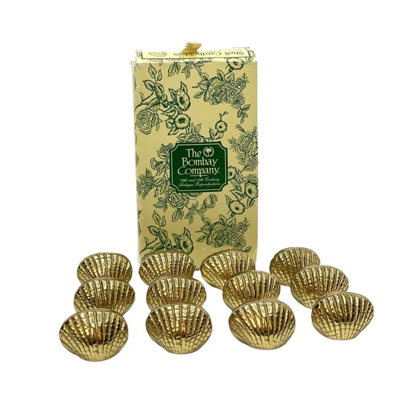 The Bombay Company | Accents | Brass Shell Cardholder Set Of 2 Vintage ...